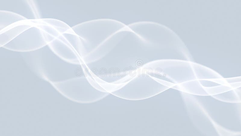 3D Animated Background of Abstract White Wavy Transparent Shape on ...