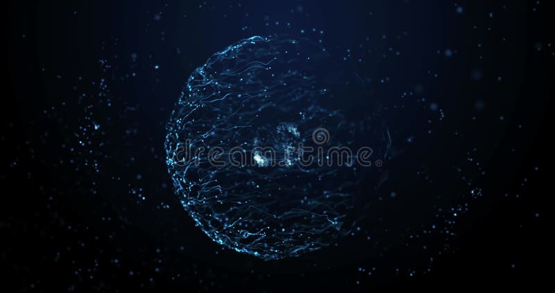 Animated Background of Abstract Technology, Science, Engineering and ...