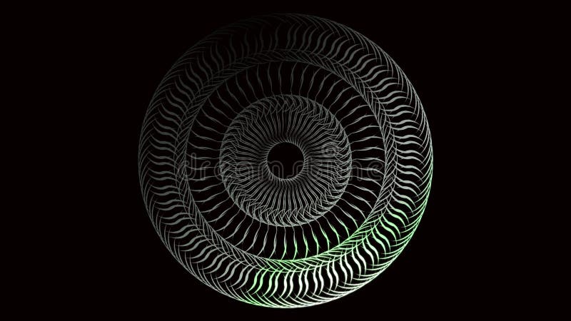 3D Animated Background of Lines Forming a Circle Pattern Stock Video ...