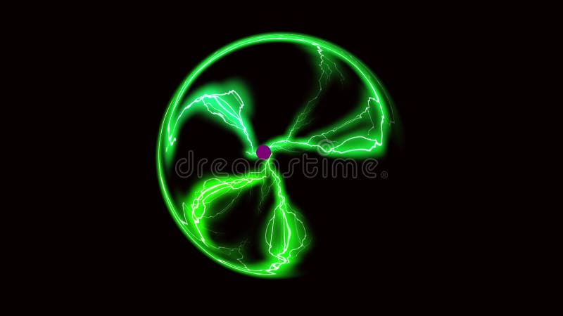 3D Animated Background Model, Green Lightning Flashes Stock Footage ...