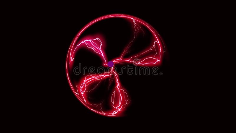 3D Animated Background Model, Red Lightning Flashes Stock Footage ...