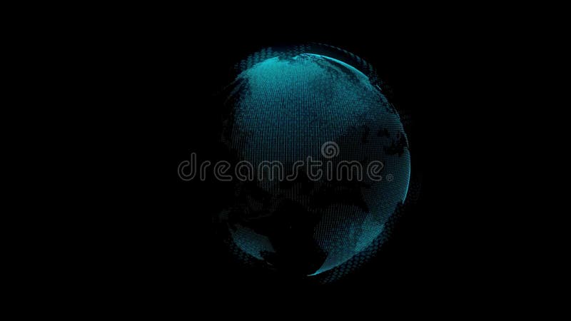 3d Animated Earth Globe in 4K Stock Video - Video of graphic, planet ...