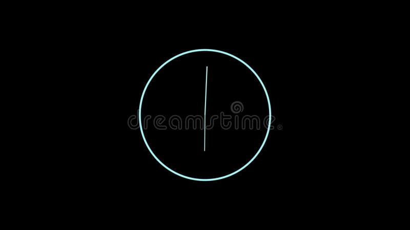 2d Animated Clock. 2d Clock Isolate on White Stock Video - Video of ...