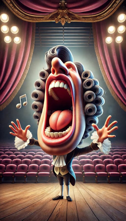 A 3d Animated Dramatic Opera Singer Stock Illustration - Illustration ... A 3d Animated Dramatic Opera Singer Stock Illustration - Illustration ...