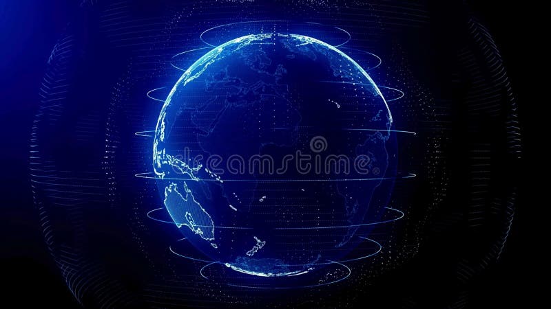 3d Animated Earth Globe in 4K Stock Footage - Video of spinning, earth ...
