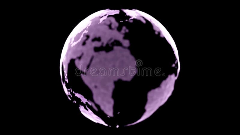 3d Animated Earth Globe in 4K Stock Video - Video of orbital, galaxy ...