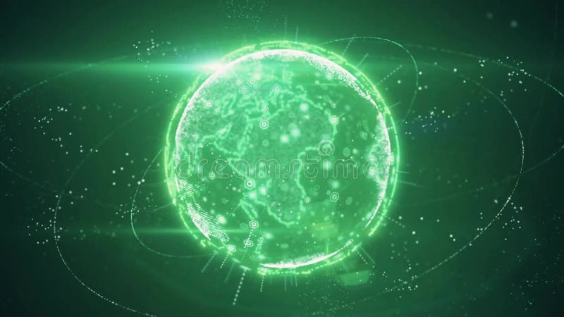 3d Animated Earth Globe in 4K Stock Footage - Video of spinning, earth ...