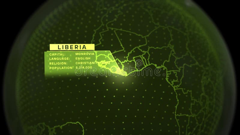 3D Animated Rotating Earth with Highlighted Map of Liberia Stock Video ... 3D Animated Rotating Earth with Highlighted Map of Liberia Stock Video ...