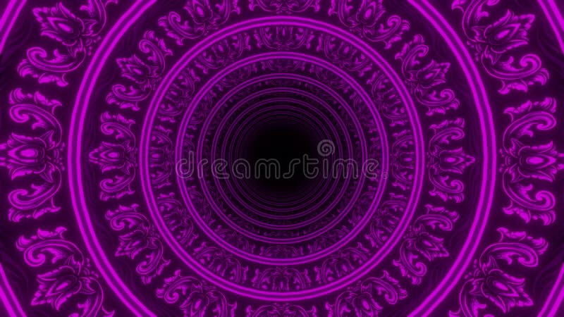 3d Animated Illustration of Dynamic Loop Cylindrical Tunnel Spinning ...