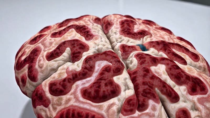 D-animated Image of Brain Damage Stock Video - Video of medicine ...