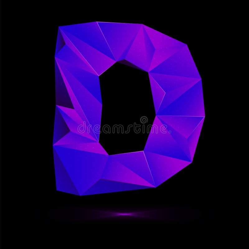 3d Animated Low Polygon Cardboard Text with Alpha Matte the Purple ...