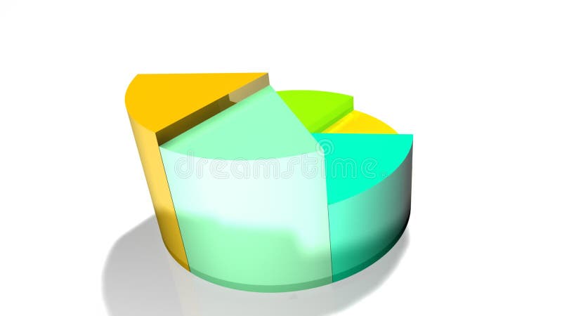 3D Animated Pie Chart stock footage. Video of graphic - 39914774