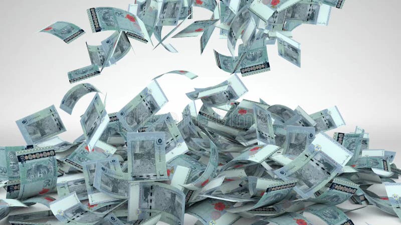 Rain of RM 50 Bills stock video. Video of currency, money - 314283091