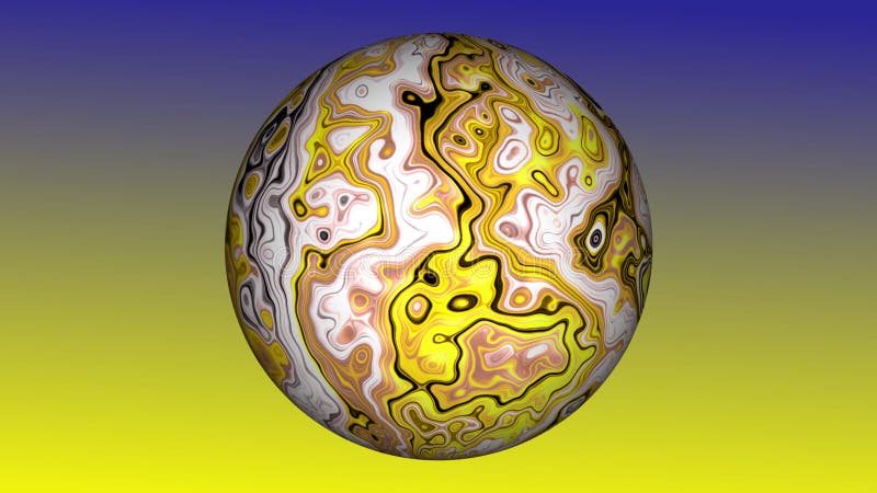 3D Animated Rotating Ball Pattern with Beautiful Color Texture. Stock ...