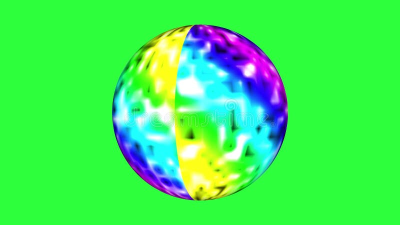 3D Animated Rotating Ball Pattern with Beautiful Colorful Flower ...