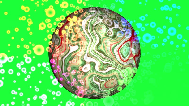 3D Animated Rotating Ball Pattern with Beautiful Colorful Flower ...