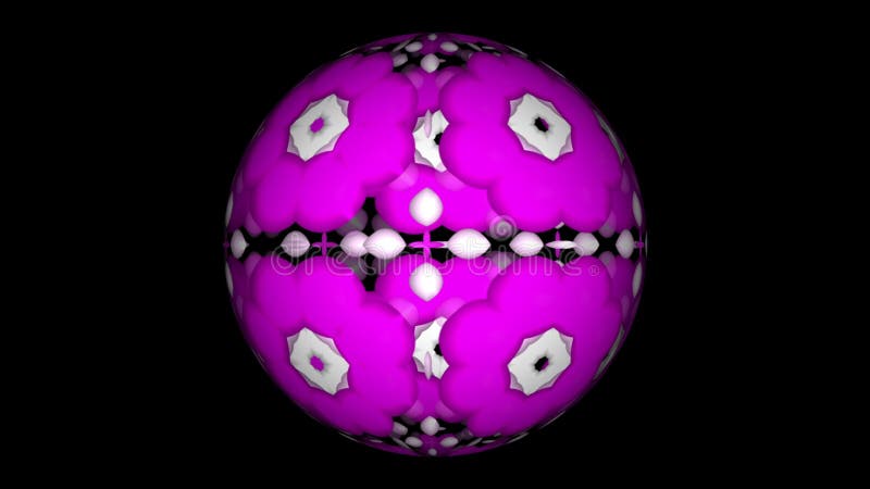 3D Animated Rotating Ball Pattern with Beautiful Colorful Texture ...