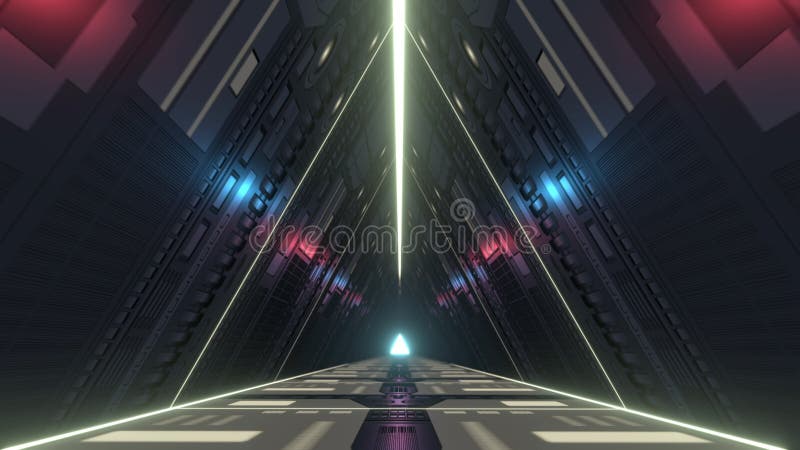 Animated Corridor. Doors with Green Screen and Alpha Matte 4K Stock ...