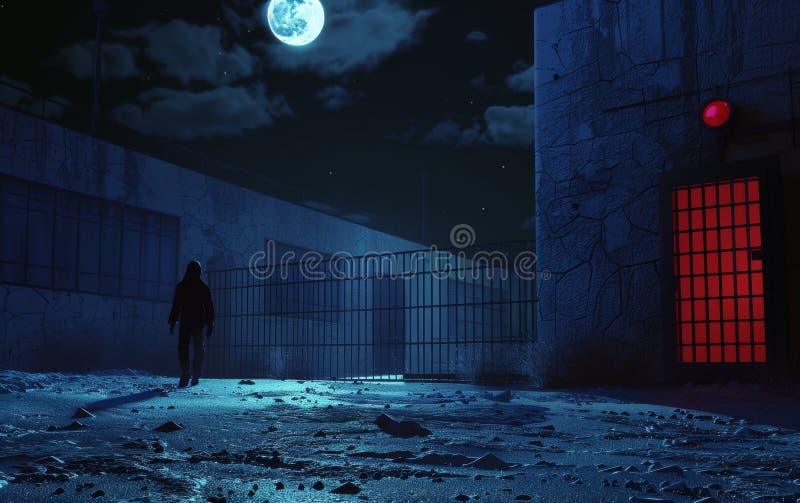 A 3D Animated Sequence of a Spy Stealthily Infiltrating a Highsecurity ...