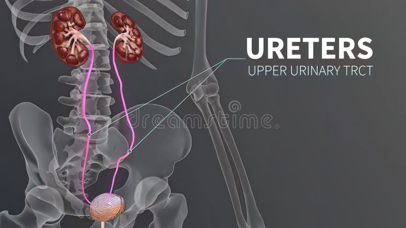 3D Animated Urinary System Kidneys, Ureters and Bladder Stock ...