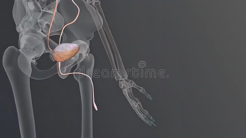 3D Animated Urinary System Kidneys, Ureters and Bladder Stock ...