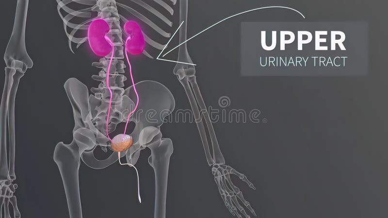 3D Animated Urinary System Kidneys, Ureters and Bladder Stock ...