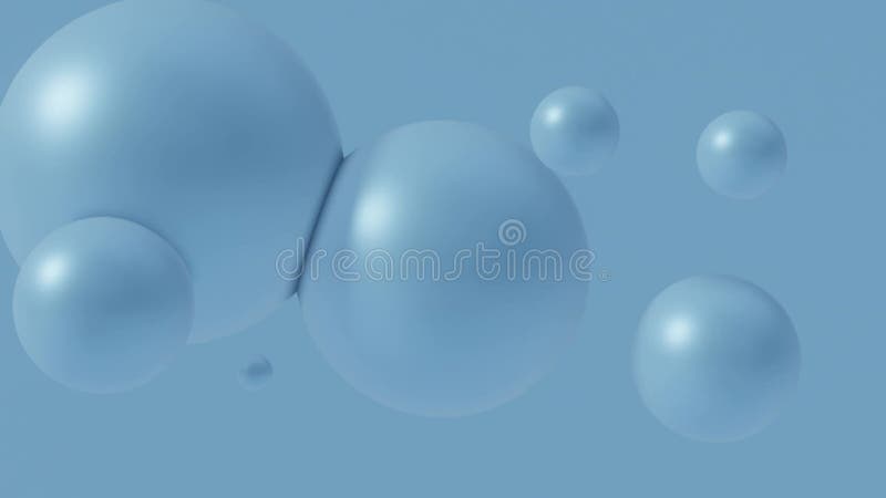 3D Animation of Abstract Blue Balls Background Stock Footage - Video of ...