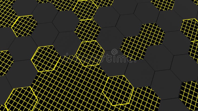 3d Animation of Abstract Modern Background Honeycomb Pattern Stock ...