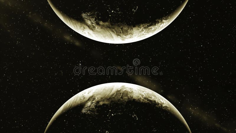 3D Animation with Approaching Planets. Motion Stock Photo - Image of ...