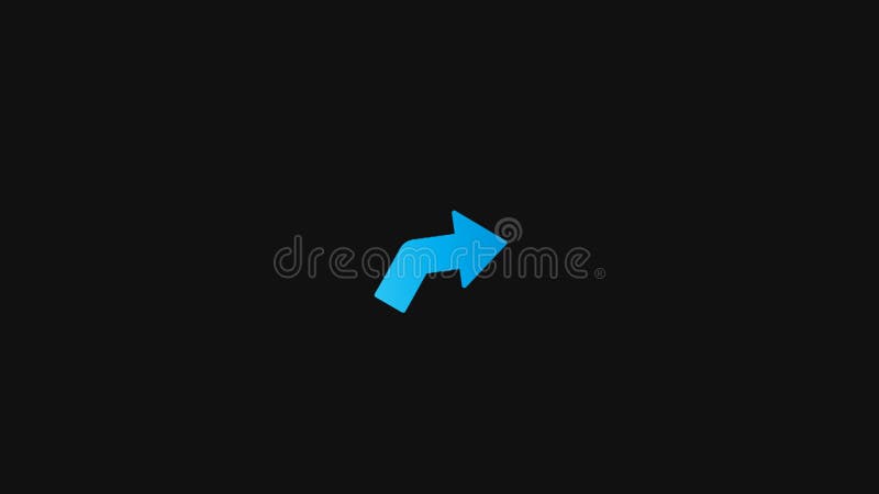 Animation of Arrows Sign Moving on Green Screen Background. Stock Video ...