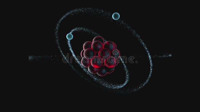 3D Animation of an Atomic Structure Stock Video - Video of graphic ...