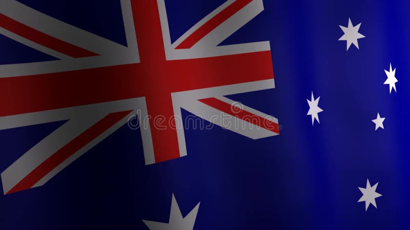 3d Animation of Australia Flag. Stock Video - Video of patriot, satin ...