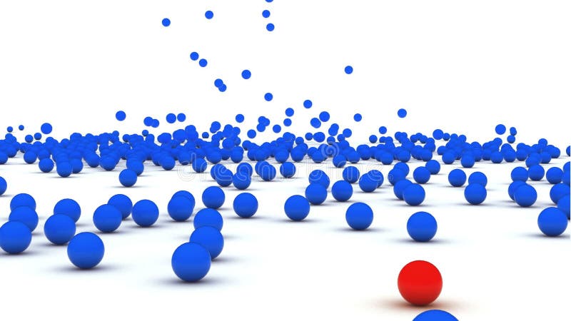 3d Animation of Balls Falling Down Stock Video - Video of three ...