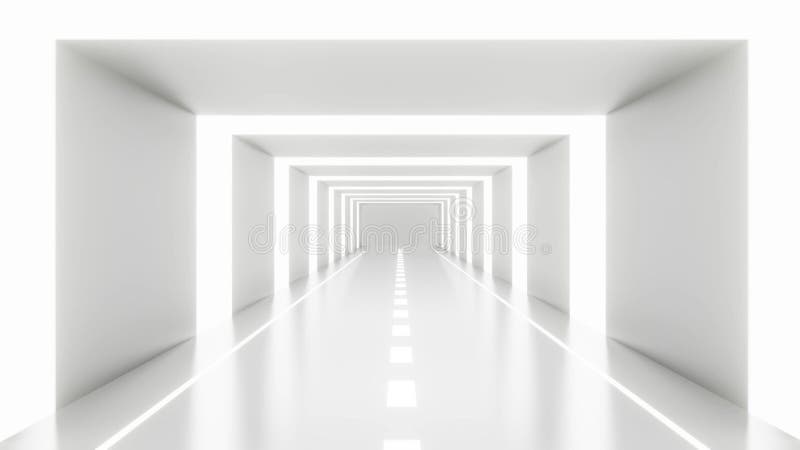 3D Animation of Blank White Abstract Background Loop. 4k Video 3d ...