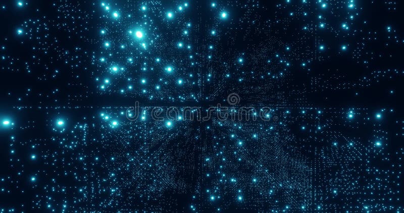 3d Animation of Blue Abstract Geometric Background Stock Video - Video ...