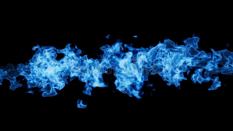 3D animation of blue fire. stock video. Video of slow - 305687927