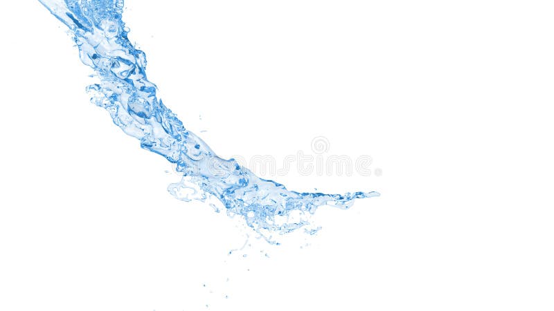 3D Animation of a Blue Water Flow Stock Illustration - Illustration of ...