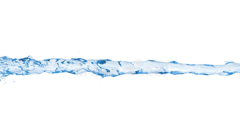 3D Animation of a Blue Water Flow Stock Illustration - Illustration of ...