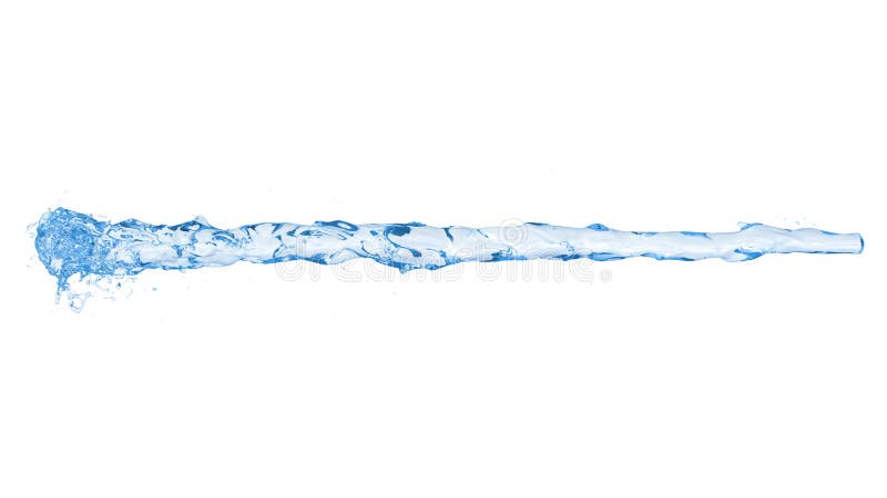 3D Animation of a Blue Water Flow Stock Illustration - Illustration of ...