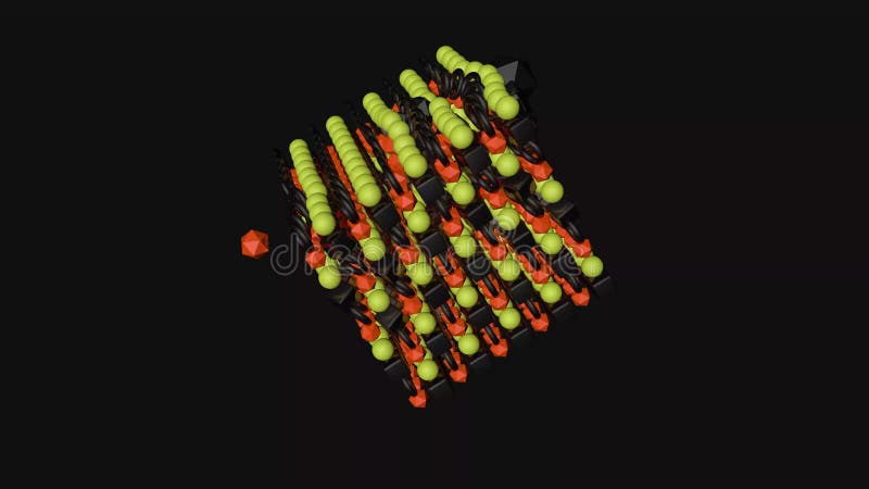 3d Animation. a Bright Multi-colored Cube. Stock Video - Video of ...