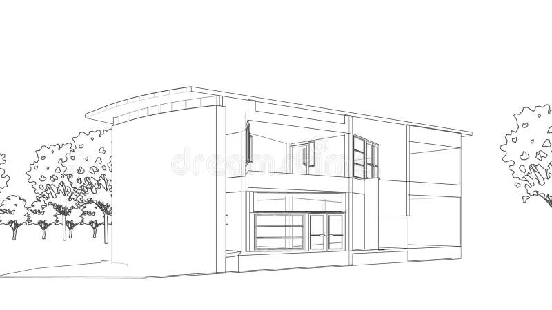 3D Looped Animation of Building Project Stock Video - Video of ...