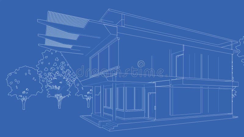 3D Looped Animation of Building Project Stock Footage - Video of ...