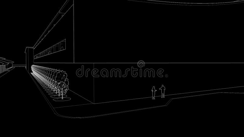 3D Looped Animation of Building Project Stock Video - Video of frame ...