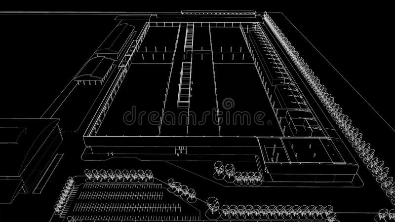 3D Looped Animation of Building Project Stock Video - Video of model ...