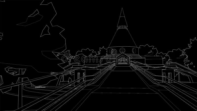 3D Looped Animation of Building Project Stock Video - Video of looping ...