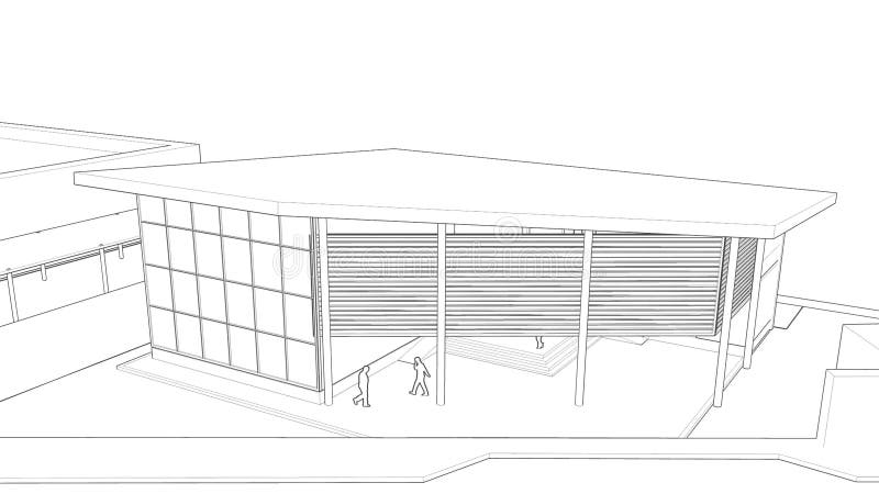 3D Looped Animation of Building Project Stock Footage - Video of ...