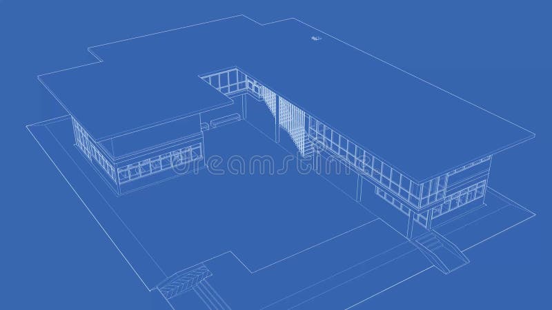 3D Looped Animation of Building Project Stock Video - Video of looped ...