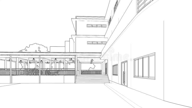 3D Looped Animation of Building Project Stock Footage - Video of ...