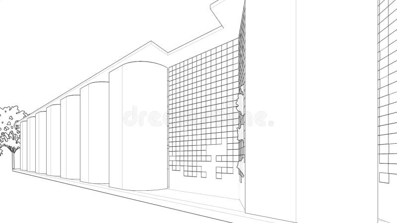 3D Looped Animation of Building Project Stock Video - Video of loop ...