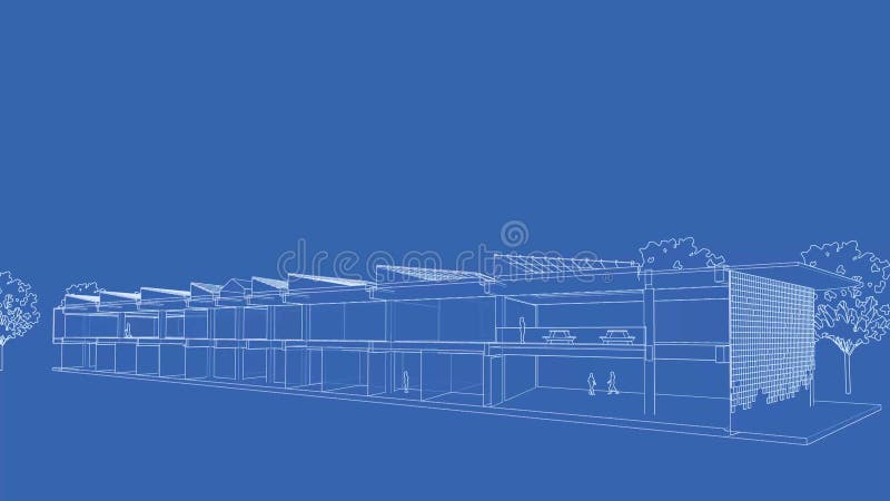 3D Looped Animation of Building Project Stock Video - Video of ...